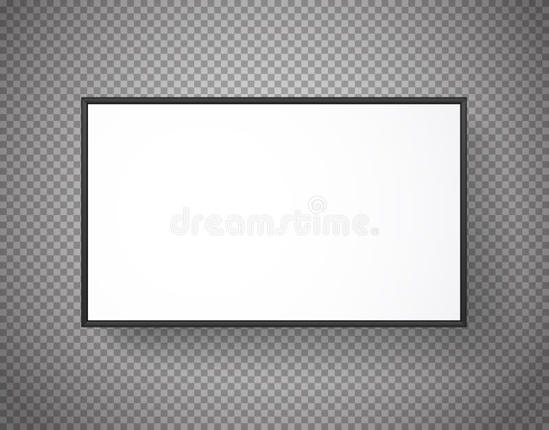 White Paper Picture Frame on Transparent Background Vector Illustration ...