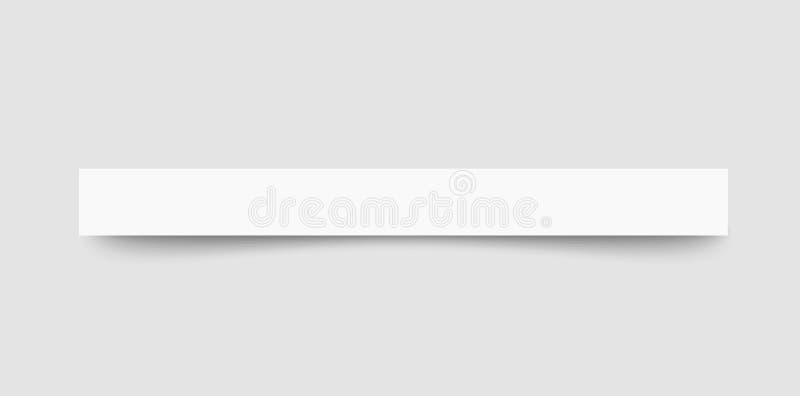 White Paper Piece with Realistic Shadow Texture, Blank Rectangle Sheet ...