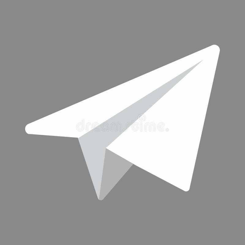 Telegram Icon Social Media Icon White Paper Plane on Blue Background ...