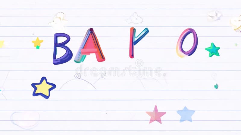 White Paper with Random Colored Pen Scribbles and Writing Stock Video ...