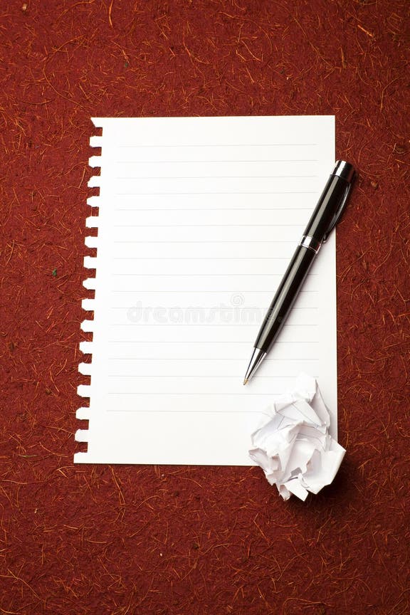 White Paper Ready for Writing Stock Image - Image of communication ...