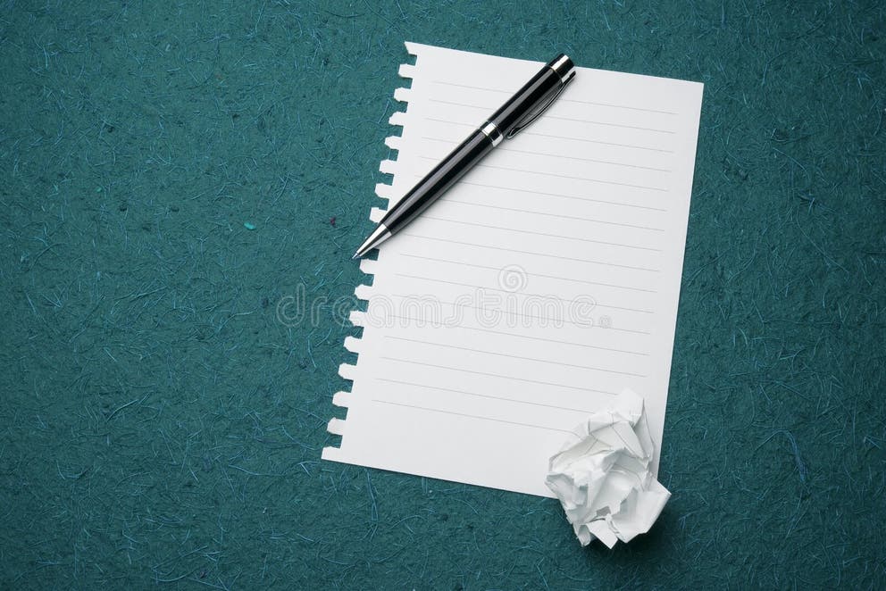 White Paper Ready for Writing Stock Image - Image of mail, education ...