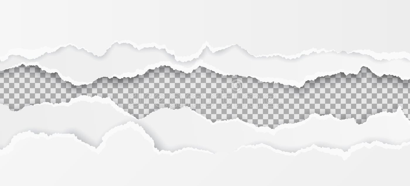 Seamless Torn Paper Edges Vector Illustration Stock Illustrations – 184 ...