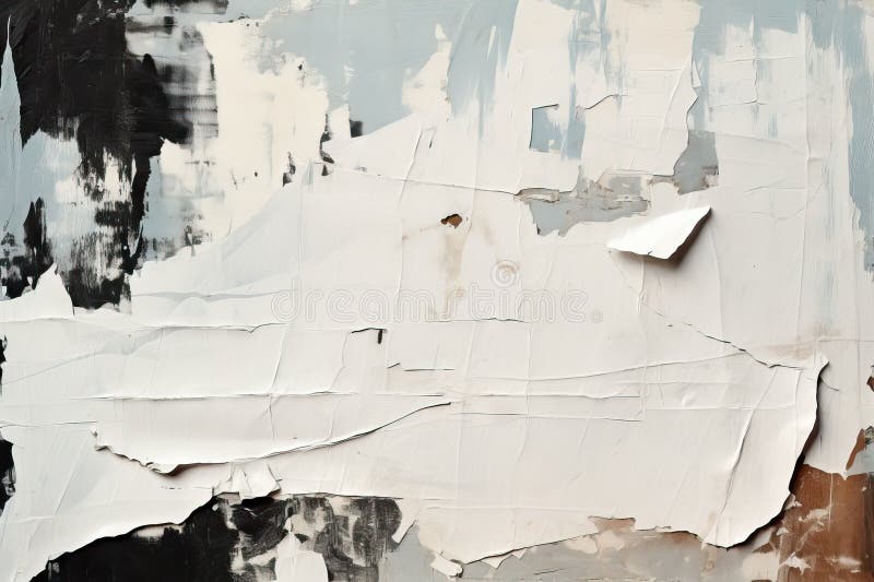 White Paper Ripped Torn Background Blank Creased Crumpled Posters ...