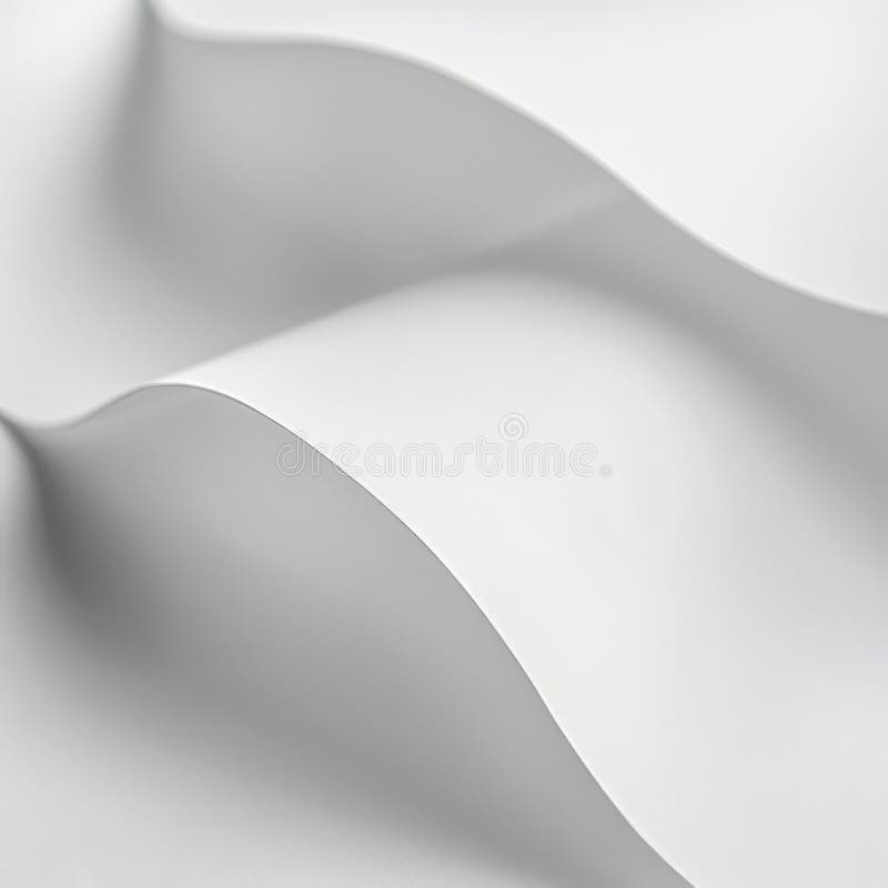 White Paper S Elegant Curves Create a Serene Wave Pattern Stock ...