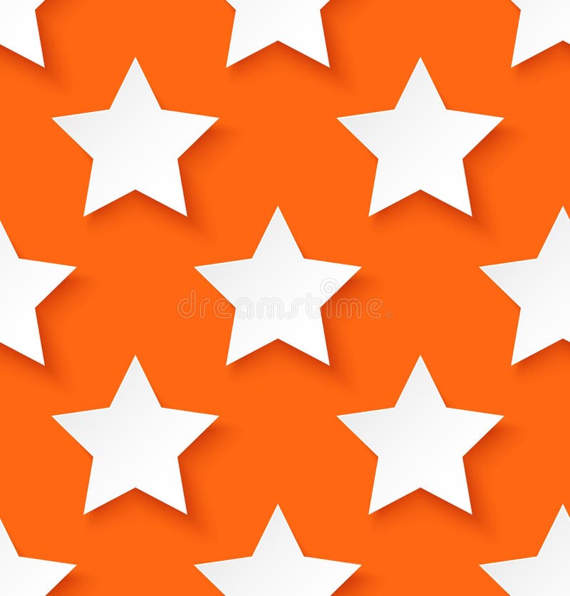 White Paper Seamless Star Pattern Background Stock Vector ...