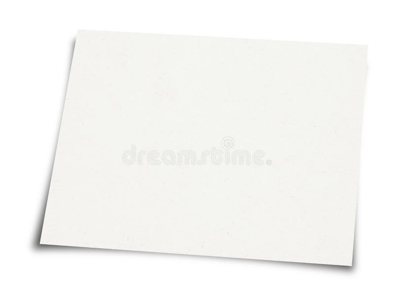 White Paper Sheet Background - Isolated Stock Image - Image of pattern ...