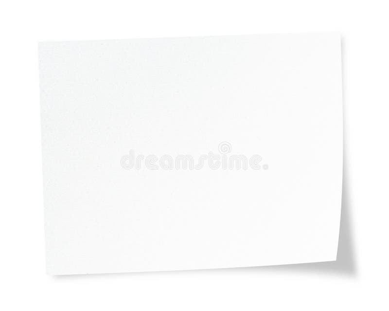 White Paper Sheet Background - Isolated Stock Image - Image of letter ...