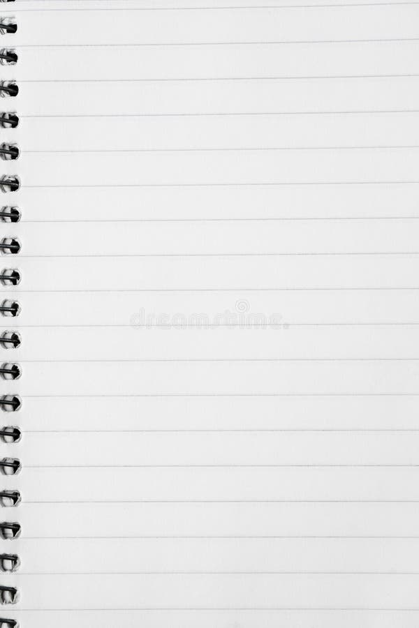 White Paper Sheet with Lines Stock Photo - Image of notebook, list ...