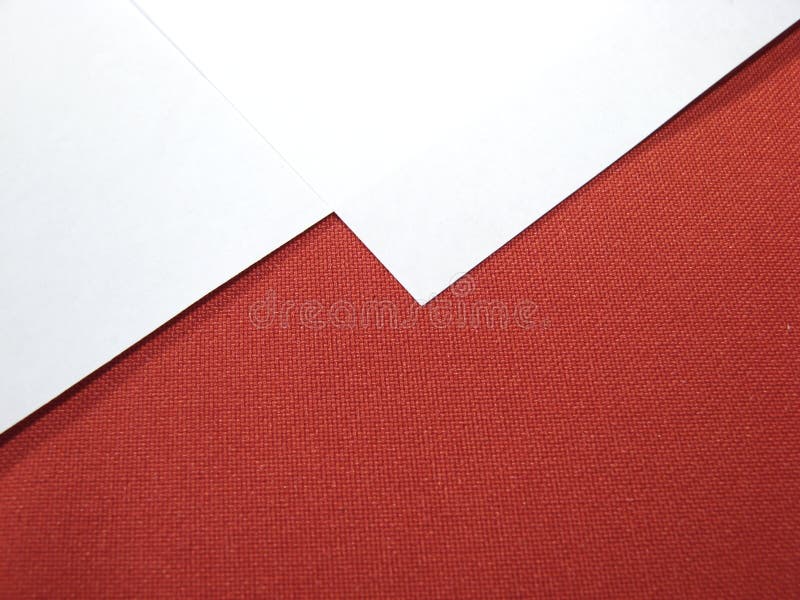 White Paper Sheets On Red Picture. Image: 5001386