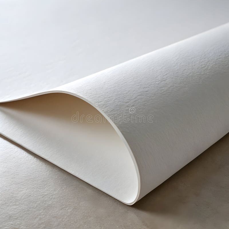 White Paper, a Smooth, Blank Sheet Often Used for Writing, Printing ...