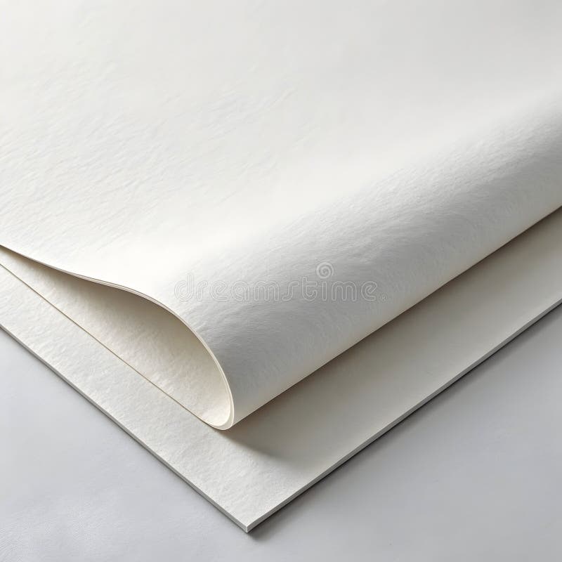White Paper, a Smooth, Blank Sheet Often Used for Writing, Printing ...