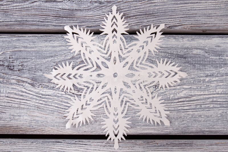 White Paper Snowflake Close-up. Stock Image - Image of openwork, idea ...