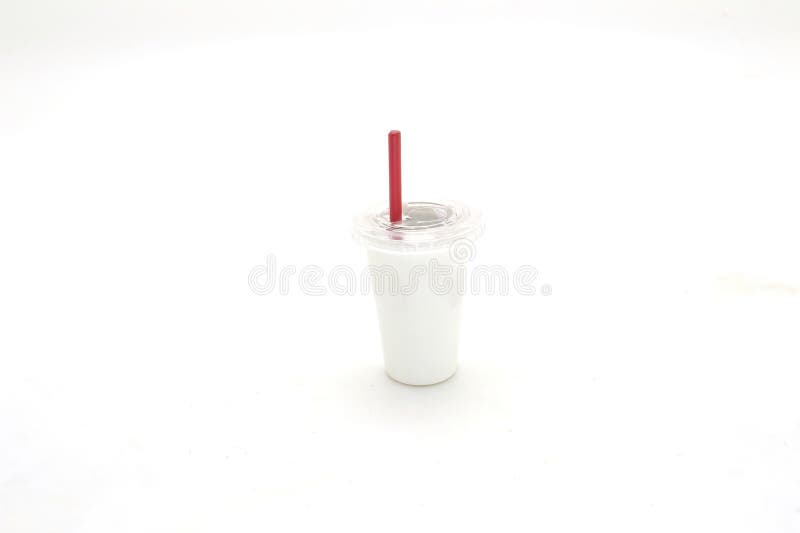 A White Paper Soda Cup on White Back Ground Stock Photo - Image of ...