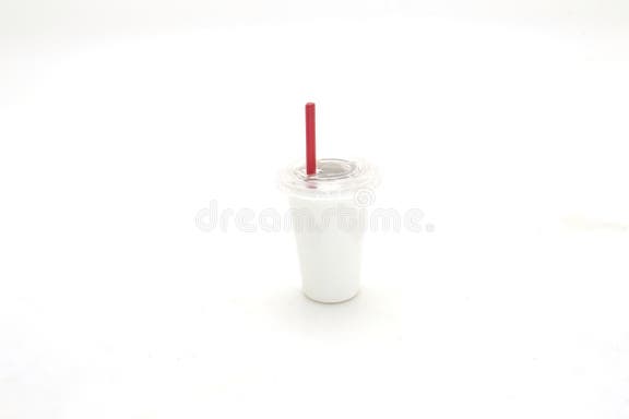 A White Paper Soda Cup on White Back Ground Stock Photo - Image of ...