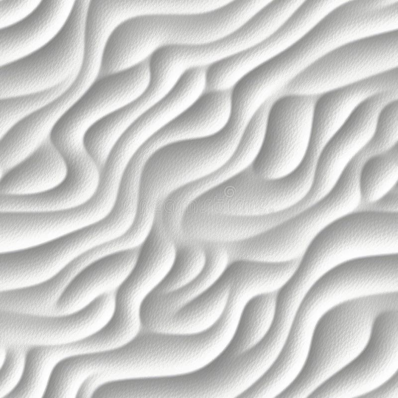 White Paper Strict Smooth Curves Tile Seamless Background. Generative ...