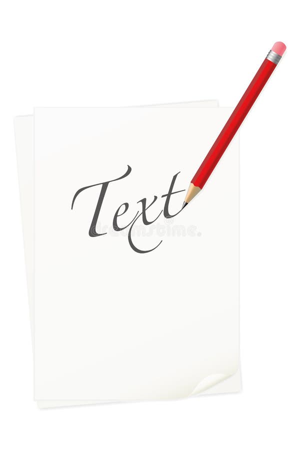 White paper for text stock illustration. Illustration of white - 22961580