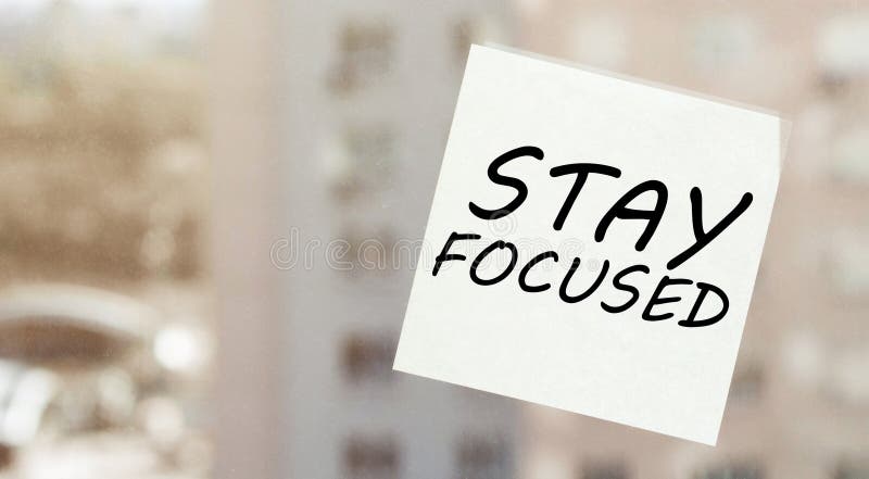 Stay Focused on a Sheet Under a Magnifying Glass Stock Photo - Image of ...