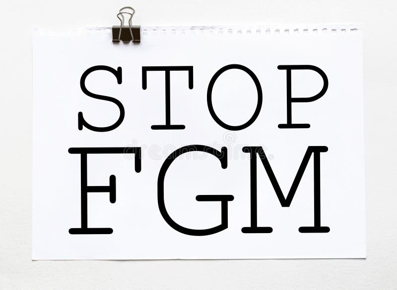 Stop Fgm Stock Photos - Free & Royalty-Free Stock Photos from Dreamstime