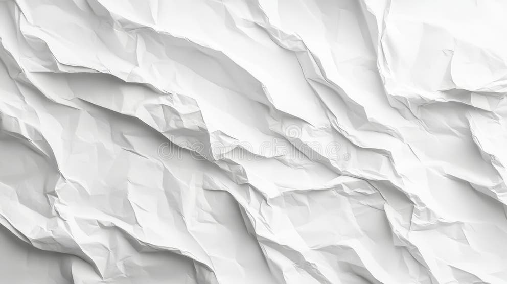 A White Paper Texture with Crinkles and Creases, Featuring Glued Layers ...