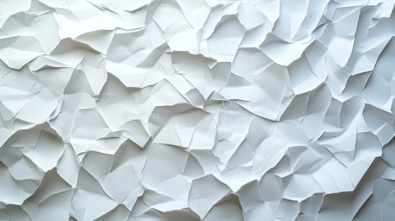 A White Paper Texture with Crumples and Creases, Featuring Glued Layers ...