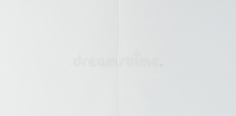 White Paper Texture with Fold Line in Middle Stock Photo - Image of ...