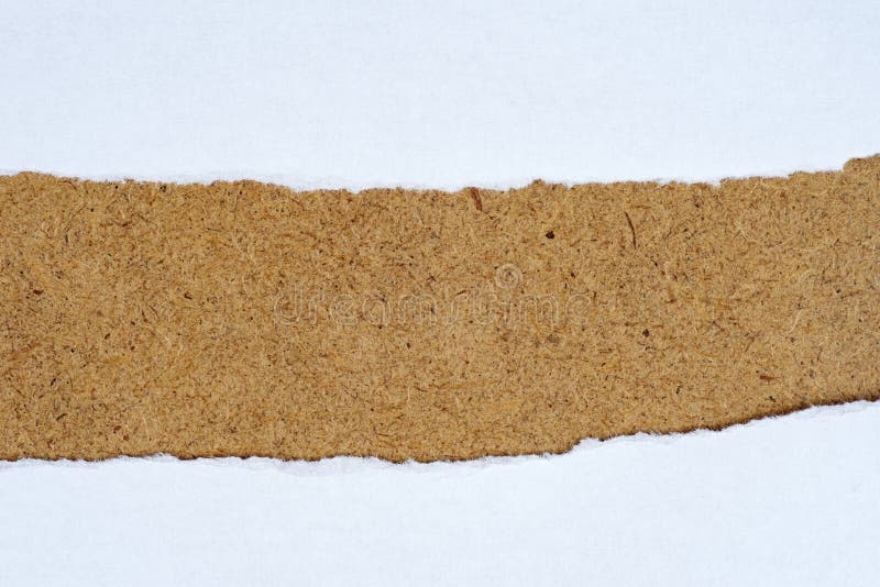 White Paper Torn in the Middle Stock Image - Image of banner, white ...