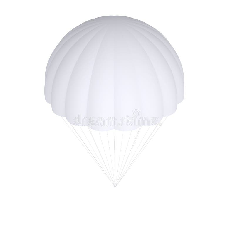 White parachute stock photo. Image of clear, parachuting - 38084978