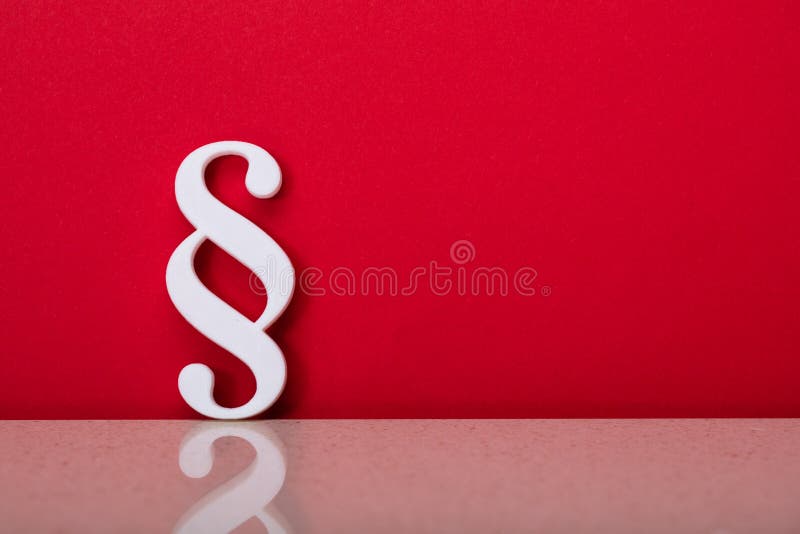 White Paragraph Sign stock photo. Image of study, judgment - 182269206