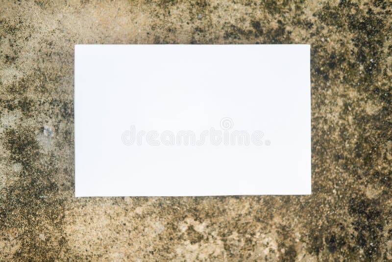 White Parcel on the Cement Floor Stock Photo - Image of business, blank ...