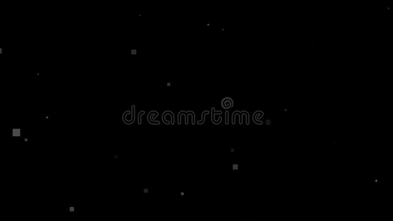 Particle Square Spread Out in Black Background Stock Footage - Video of ...