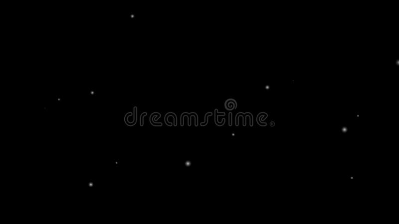White Particles on Black Background Stock Video - Video of isolated ...