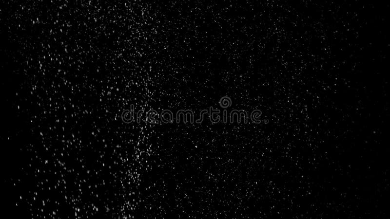 White Particles on Black Background Stock Video - Video of isolated ...
