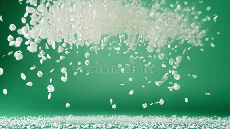 White Particles Exploding on Green Screen Background Stock Footage ...
