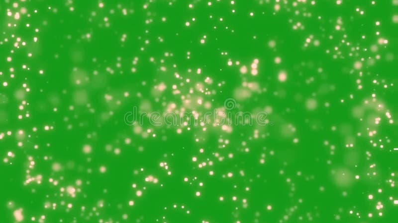 White Particles with Green Screen Background Stock Video - Video of ...