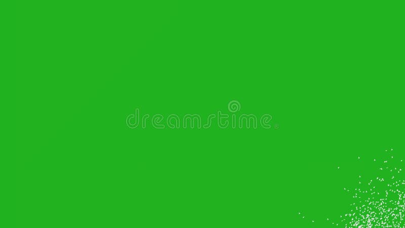 White Particles Green Screen Motion Graphics Stock Video - Video of ...