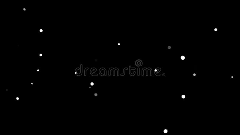 White Particles Moving on a Black Background Stock Footage - Video of ...