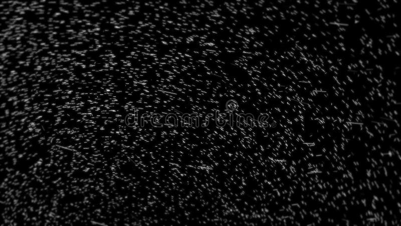 Whirlwind of Snow-white Particles on a Black Background Stock Video ...