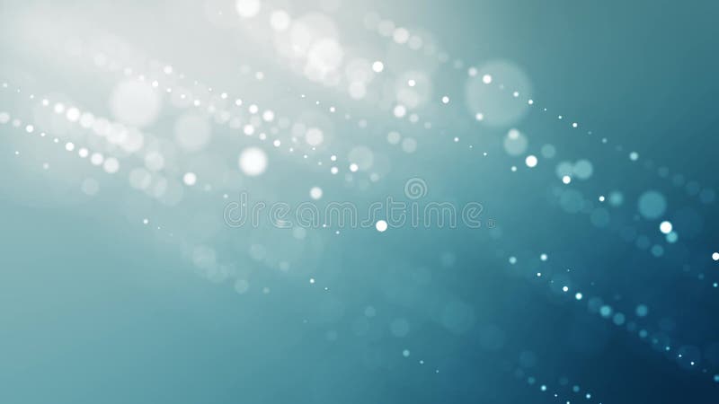 Icy Blue Bokeh Particles Dust Abstract Motion Titles Cinematic ...