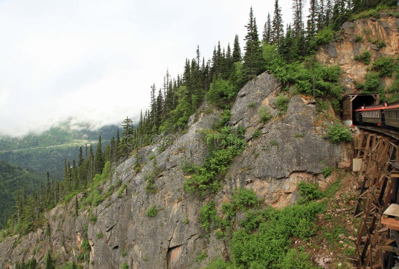 White Pass & Yukon Route Stock Image - Image of scenic, rail: 56984315