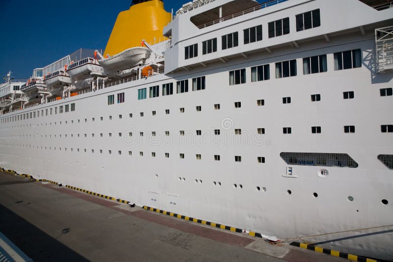 White Passenger Cruise Ship Stock Photo - Image of white, marine: 10429274