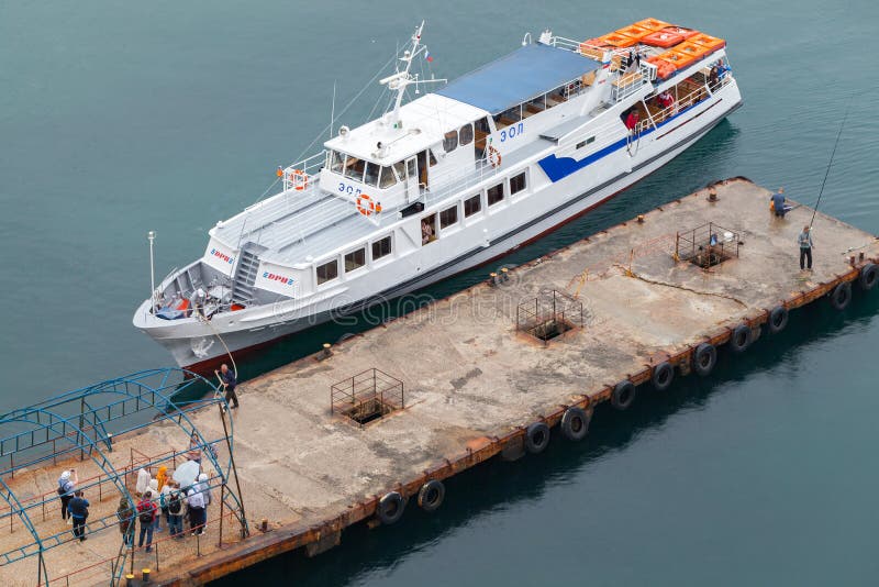 White Passenger Ferry EOL is Mooring Editorial Stock Photo - Image of ...