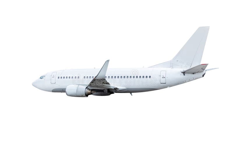 White Passenger Airplane Flying in the Sky Amazing Clouds in the ...