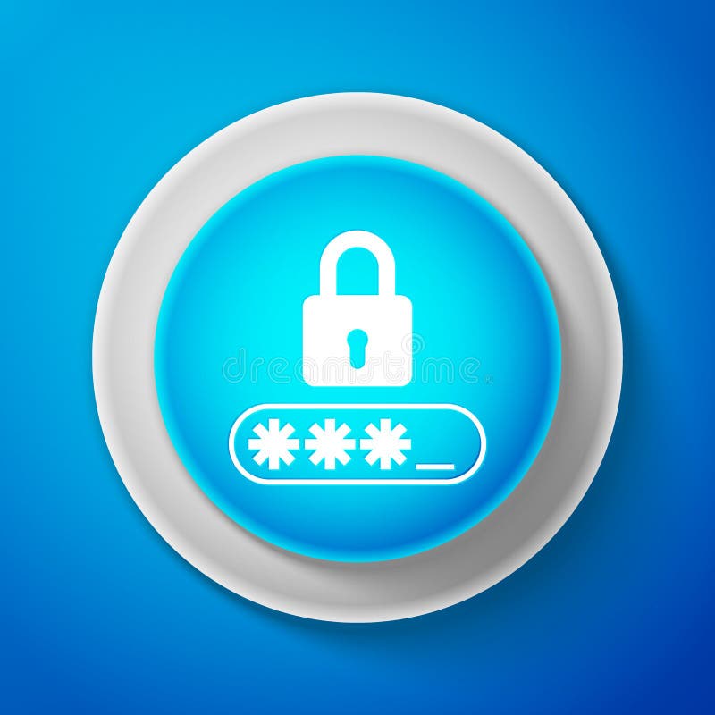 White Password between 0 and 1 Stock Illustration - Illustration of ...