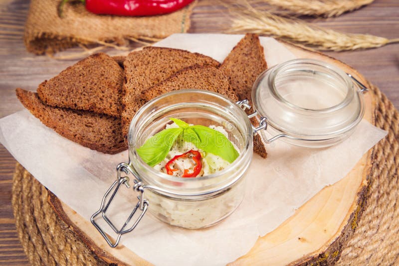 White pate in restaurant stock photo. Image of appetizer - 83996978
