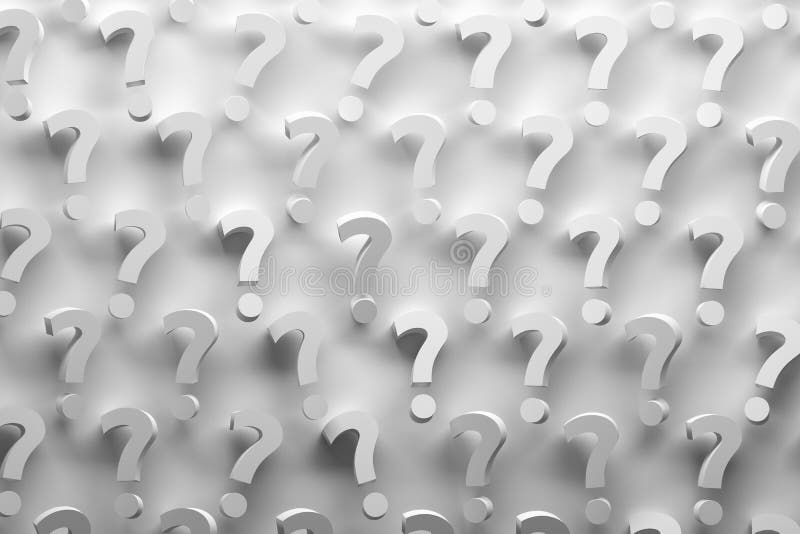 3d White Question Marks Stock Illustrations – 1,728 3d White Question ...