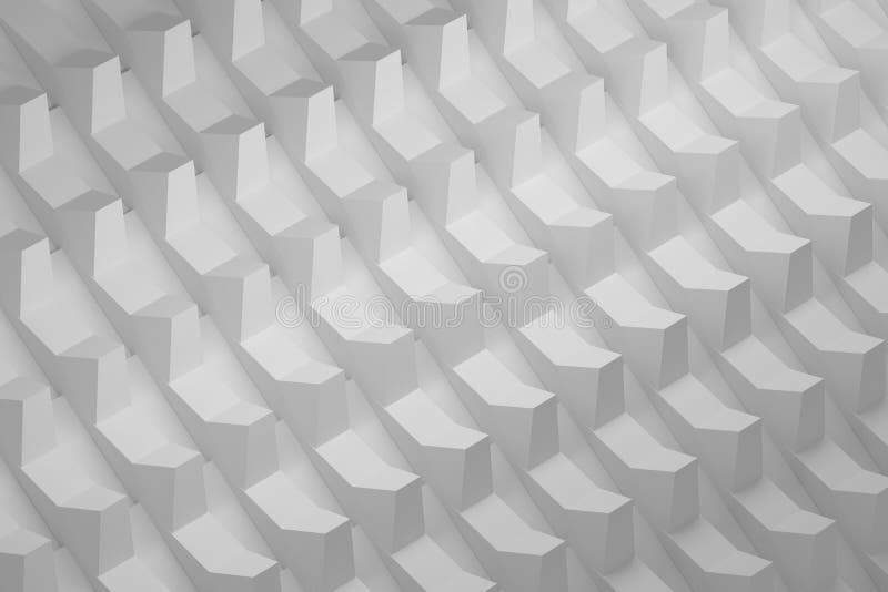 White Pattern with Spiky Repeating Shapes Stock Illustration ...