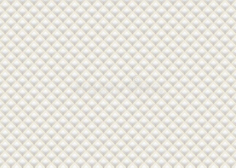 White Pattern Square Shape Gold Metallic Design Overlap Layer Style ...