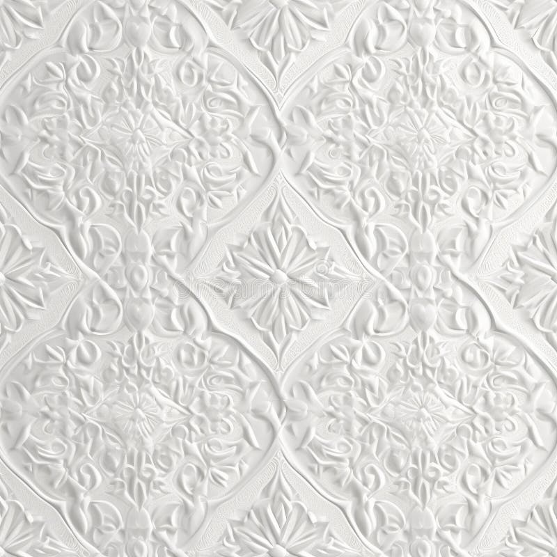 White Patterns. AI Generated Stock Photo - Image of refined, stylish ...