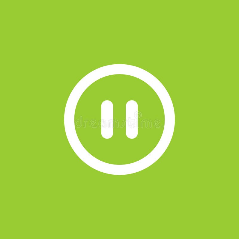 Pause sign stock illustration. Illustration of outdoors - 5696614